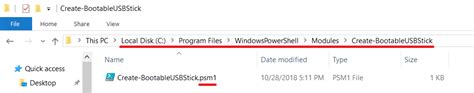 create a bootable usb stick with powershell create bootableusbstick