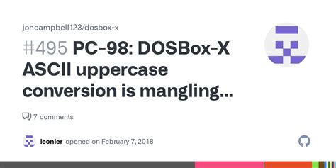 Pc 98 Dosbox X Ascii Uppercase Conversion Is Mangling Shift Jis Pc 98 Dosbox X Ascii Uppercase Conversion Is Mangling Shift Jis