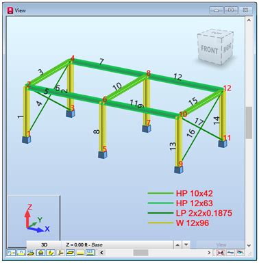 Create A D Frame Structure Model