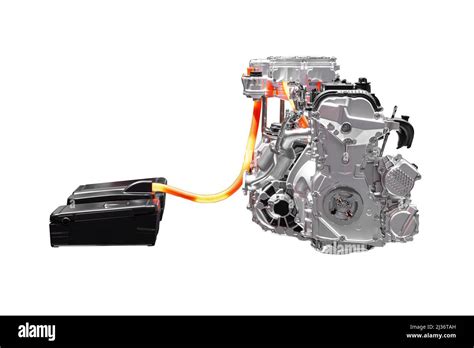 Hybrid EV Car Engine Electric Motor Assist Internal Combustion Engine