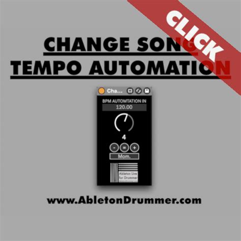 Change Song Tempo Automation In Ableton Live Max For Live Devices