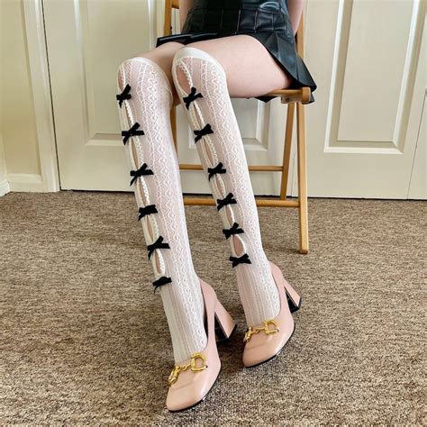 Gothic Thigh High Socks Etsy