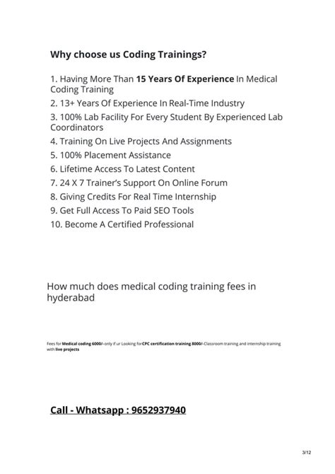 Medical Coding Training In Hyderabad Pdf