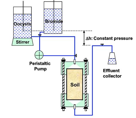 A Schematic Diagram Of The Soil Column Experiment Setup Employed In The Download Scientific
