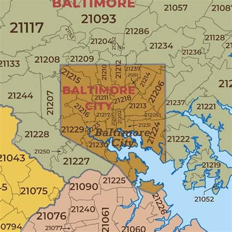 Maryland County Zip Code Map Montgomery County Zip Code Map Complete
