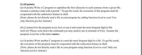 Solved Write A C Program To Capitalize The First Character