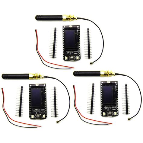 3x модуль макетной платы bluetooth wi fi esp 32 lora32 с па купить с