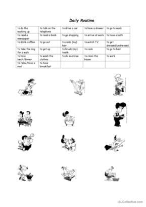 1,210 Daily routines English ESL worksheets pdf & doc