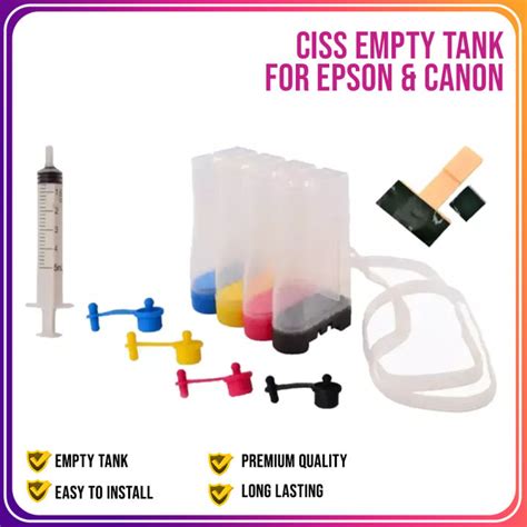 Empty Tank For Epson Canon Ciss Continuous Ink System Ink