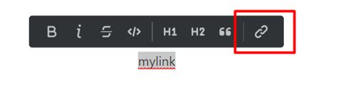 Javascript Hypertexting By Pasting A Link Using A Toolbar Stack