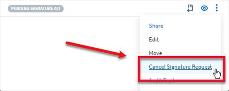 Signatures Basic How To View And Cancel E Signature Requests