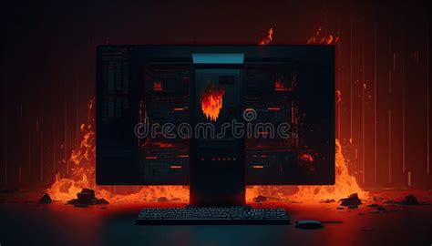 It Coding Background Abstract Technology Generative Ai Illustration Stock Illustration