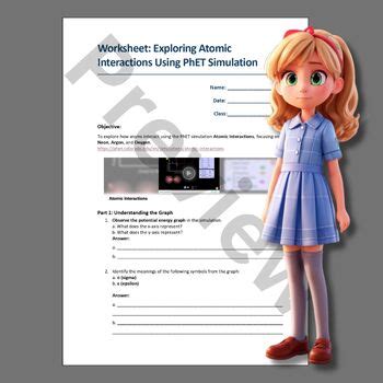 Worksheet Exploring Atomic Interactions Using PhET Simulation No Prep