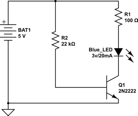 Using A Transistor To Control A LED Electrical Engineering Stack Exchange