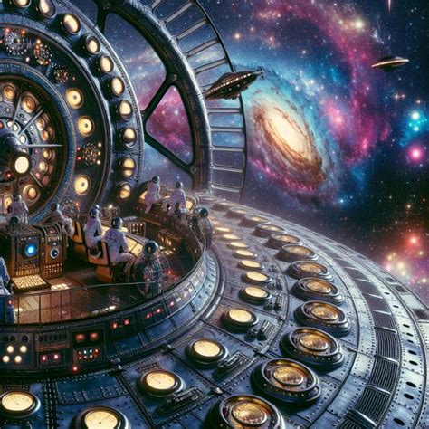 Galactic Journey Retro Futuristic Space Adventure Ai Art Generator