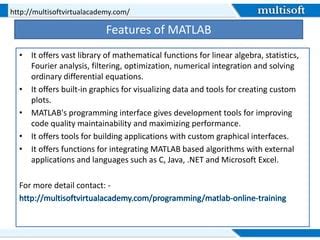 MATLAB Training Courses PPTX Programming Languages Computing