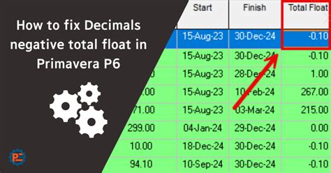 decimals negative float in primavera p6 archives planning engineer fze