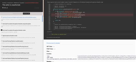 Php Laravel Authorization Redirect Instead Of Exception Stack