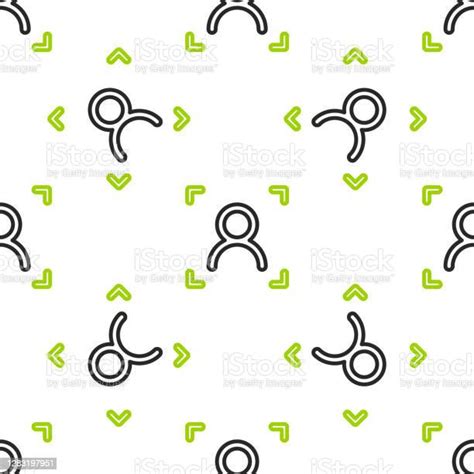 라인 페이스 인식 아이콘 은 흰색 배경에 원활한 패턴을 격리 얼굴 식별 스캐너 아이콘입니다 얼굴 Id 사이버 보안 개념 벡터 감지기에 대한 스톡 벡터 아트 및 기타 이미지