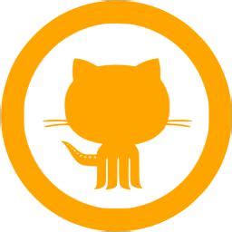 Orange Github Icon Free Orange Site Logo Icons