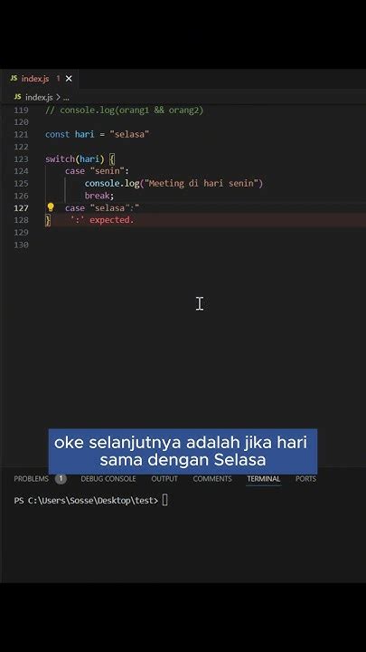 Javascript Dasar Switch Statement Part 2 Edukasi Coding Programming Youtube