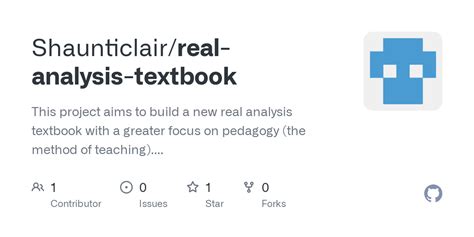 Github Shaunticlairreal Analysis Textbook This Project Aims To