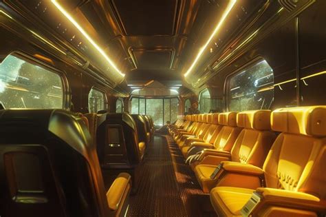 Premium Photo Interstellar Train Journey With Passengers Of Vari