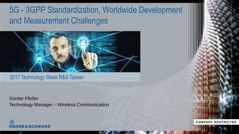 Pdf 5g 3gpp Standardization Worldwide Development And Measurement Challenges · Günter