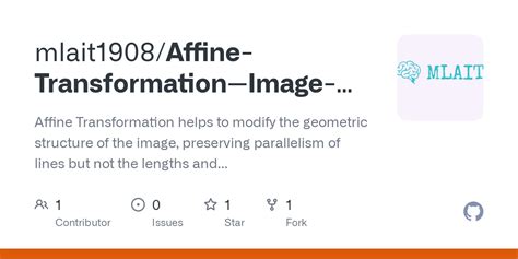 GitHub Mlait Affine Transformation Image Processing TF Part Affine Transformation