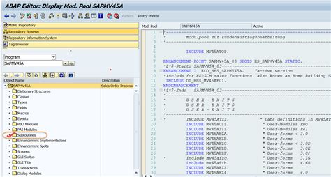 How To Search User Exit Sapcodes