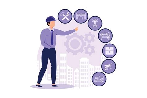 Free Vector Building Information Modeling Abstract Concept