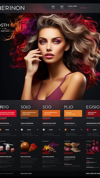 Premium Ai Image Website Of Salon Booking Platform For Men And Women