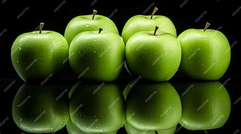 premium ai image reflective apple array