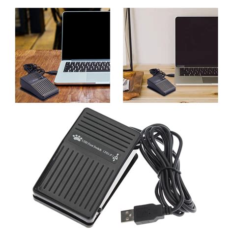 Game Black Usb Single Foot Pedal Switch Shell Water Momentary Pedal