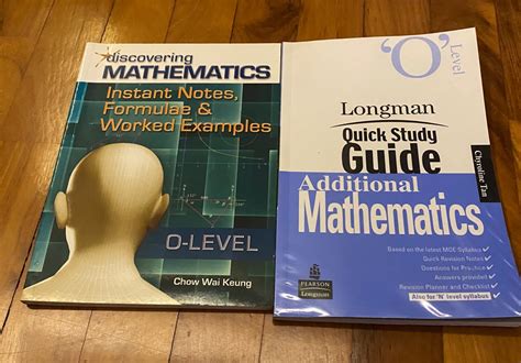 Gce O Level Maths Quick Guide Instant Notes Formulae And Worked Examples Hobbies And Toys Books
