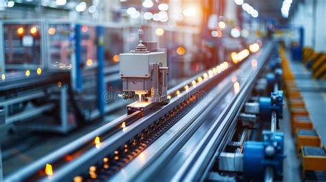 Factory Automation Systems Industrial Machinery On The Factory Line Enhancing Efficiency And
