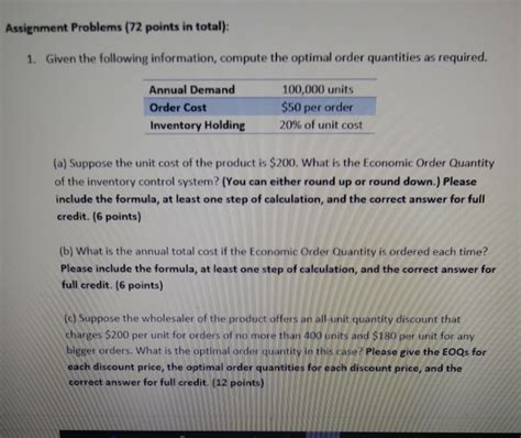 solved assignment problems 72 points in total 1 given