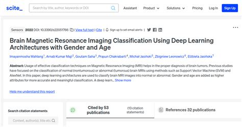 Brain Magnetic Resonance Imaging Classification Using Deep Learning