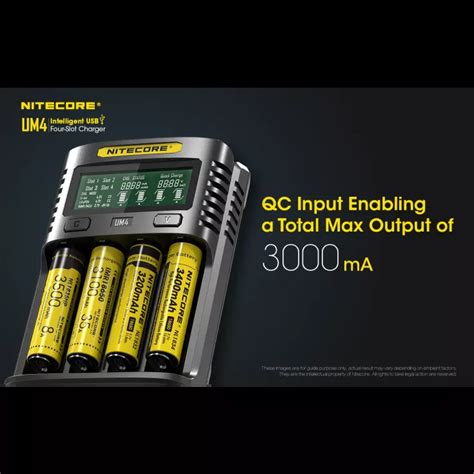 Nitecore Um4 Intelligent 4 Slot Usb Charger Uk
