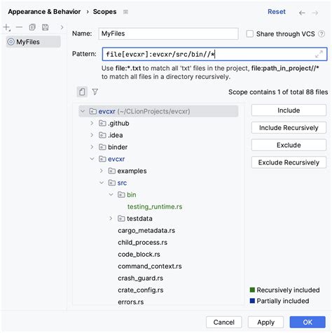 Scopes And File Colors Rustrover Documentation
