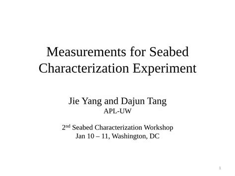 PDF Measurements For Seabed Characterization Experiment DOKUMEN TIPS