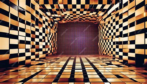Perspective Grid Abstract Retro Background Created With Technology Premium Ai Generated Image