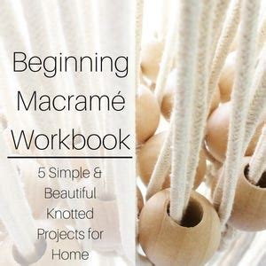 Macrame Patterns Workbook For Beginners Macrame Book Macrame Patterns Tutorial How To
