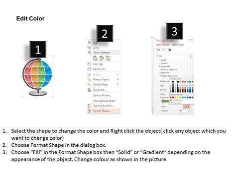 Global Data Globe With Educational Components PowerPoint Template PowerPoint Slide
