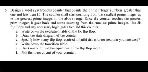 Design A 4 Bit Synchronous Counter That Counts The