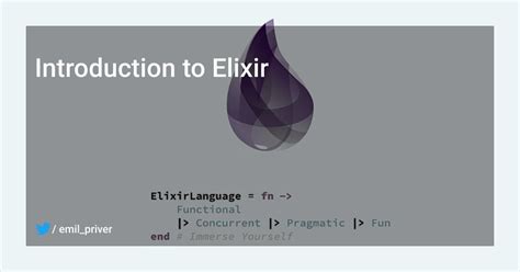 Elixir Introduction Relixir