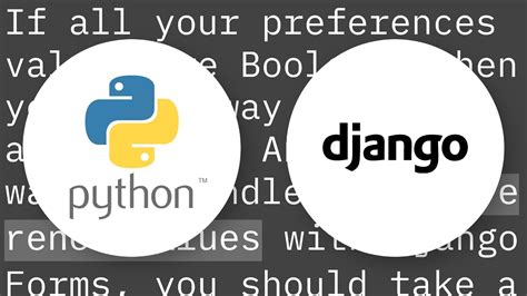 django storing user preferences youtube