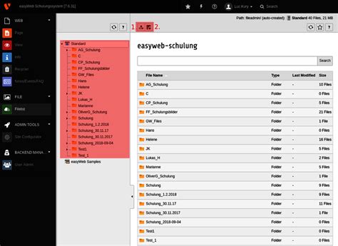 Manage Files Easyweb Standard Information And Help Page