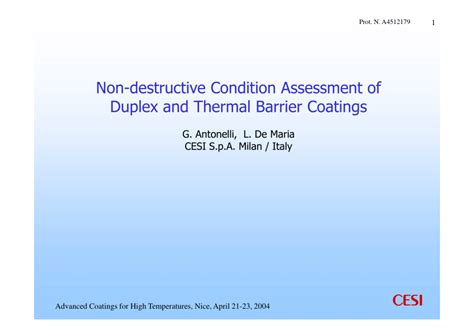 Pdf Non Destructive Condition Assessment Of Duplex And Thermal