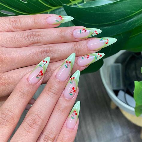 13 Cherry French Nail Ideas For A Sweet Summer Manicure